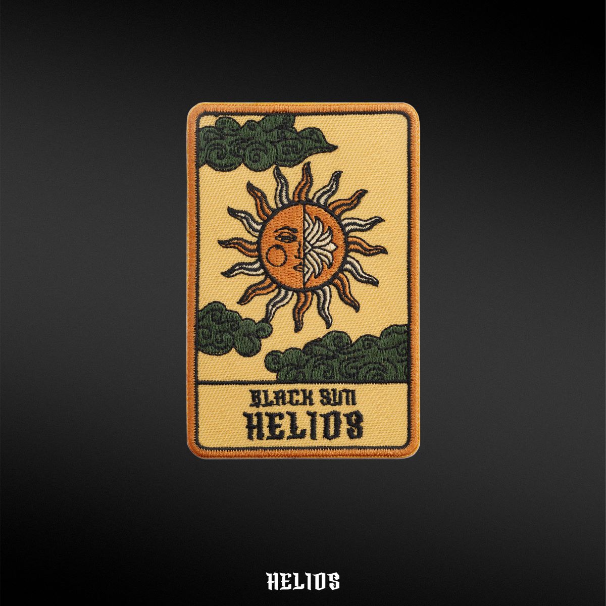 Sticker Ủi Nhiệt Black Sun Helios – HELIOS