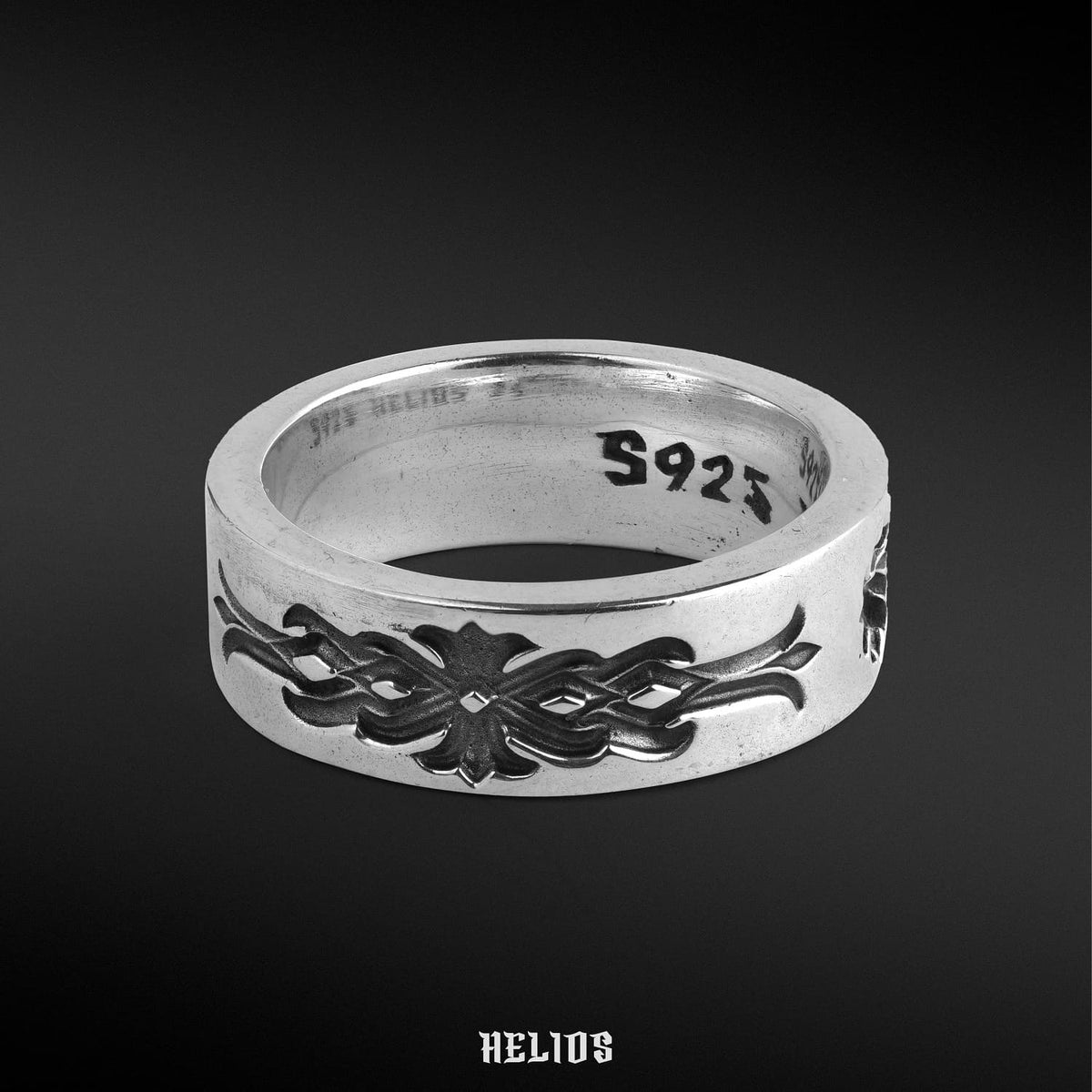 Vostok Lotus Ring Helios Black Silver – HELIOS